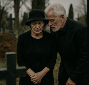 Al funerale di mio marito si avvicinò a me un uomo dai capelli grigi e ...